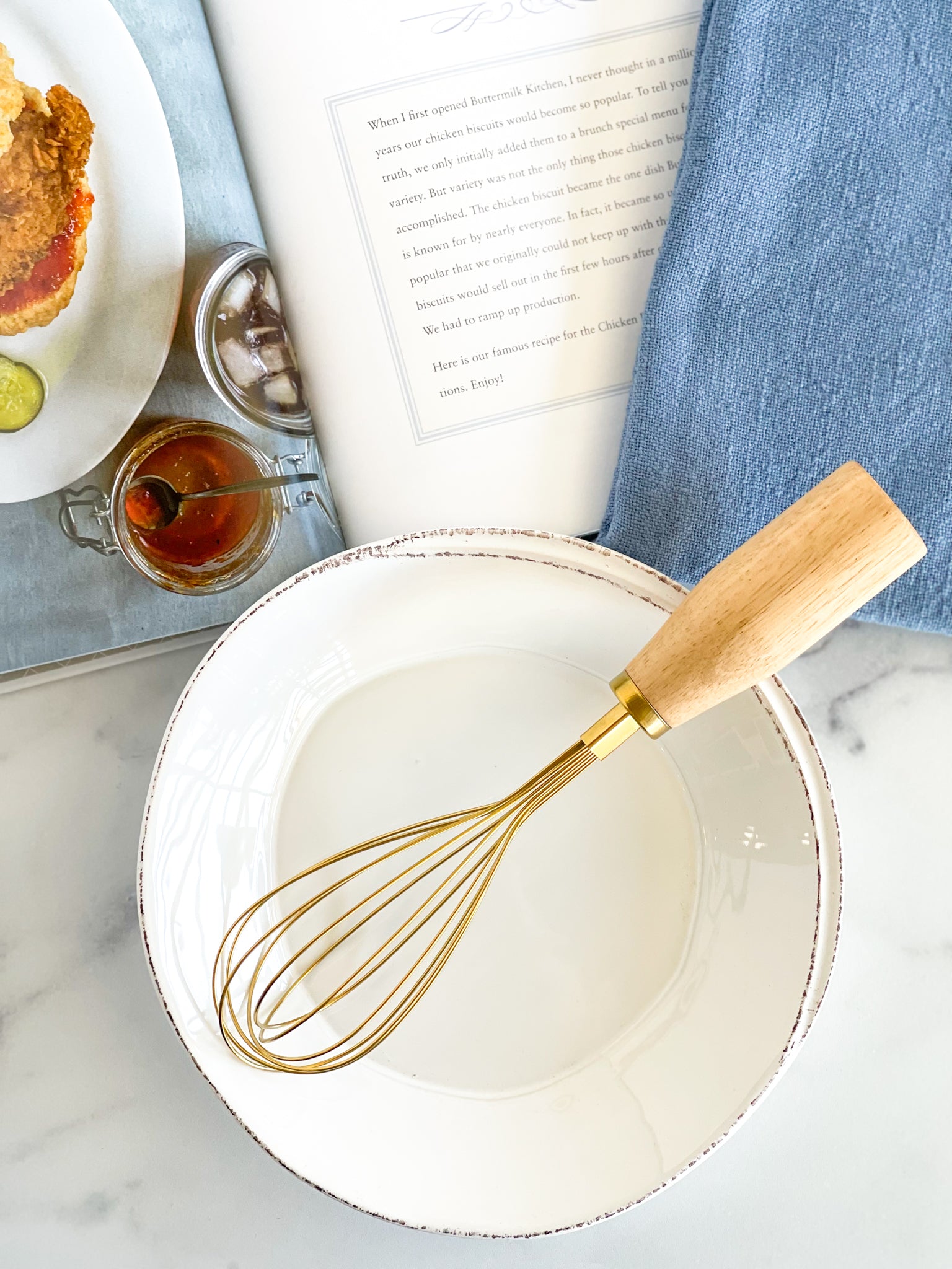 Stainless Steel Gold Whisk | SouthernlyPlace